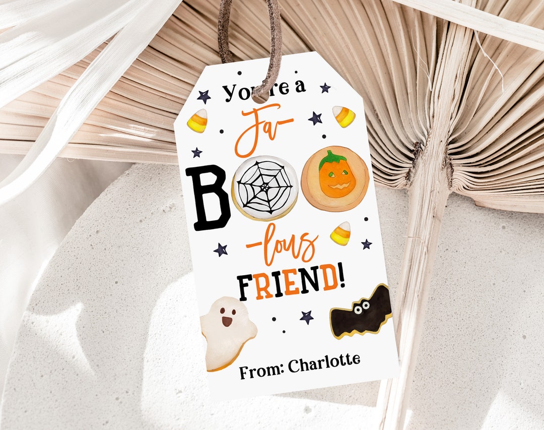 Halloween Gift Tags - Editable Classroom Treat Labels for Kids Haba - Etsy