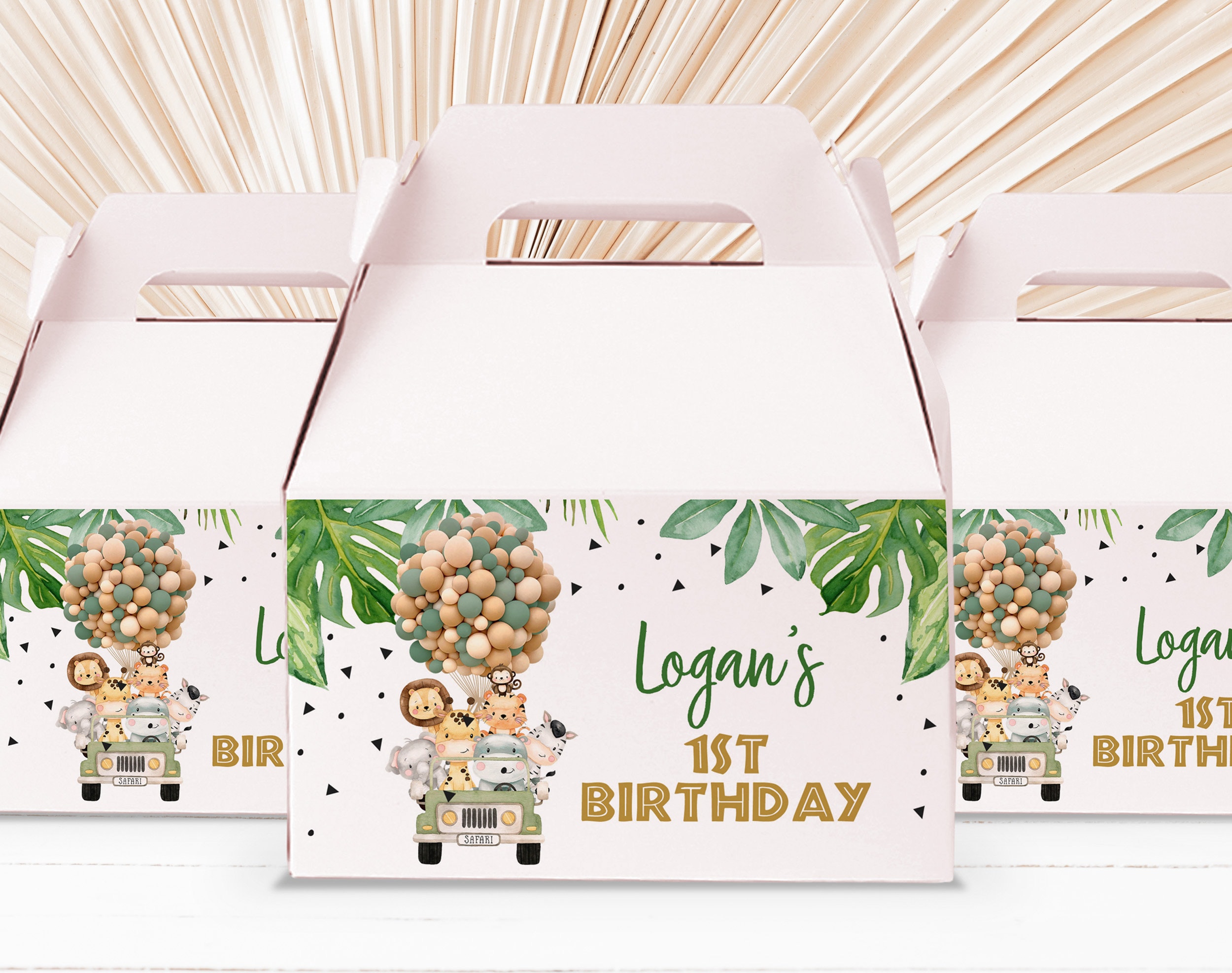 Safari Gable Box Labels Jungle Wild One Gift Box Labels Safari - Etsy