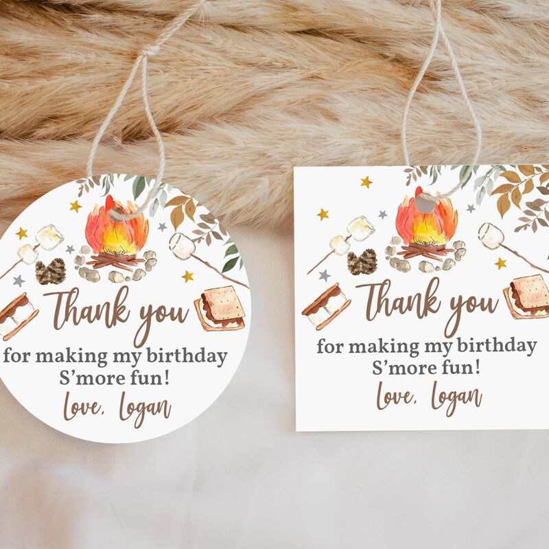 Smores Thank You Tags - Etsy