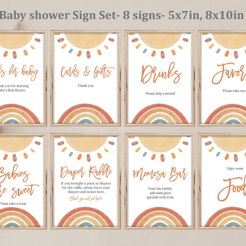 Neutral Rainbow Party Decor - Etsy