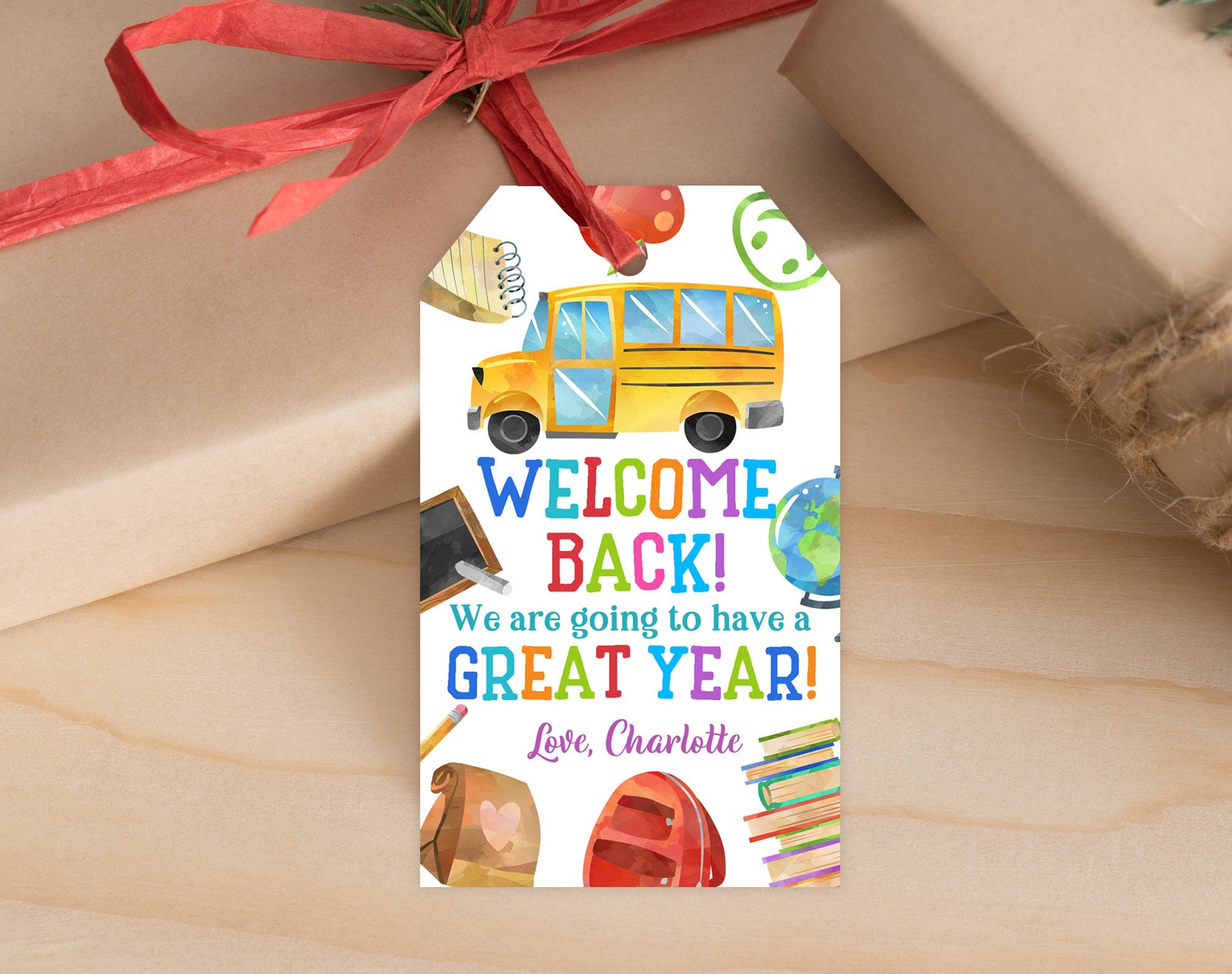 Back to School Tags: Printable Classroom Labels - Editable Download ...