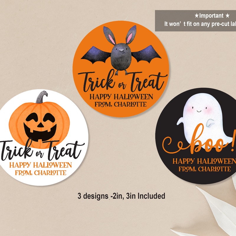 Halloween Labels - Etsy