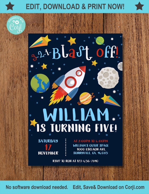 Awesome Outer Space Party Ideas with FREE Printables