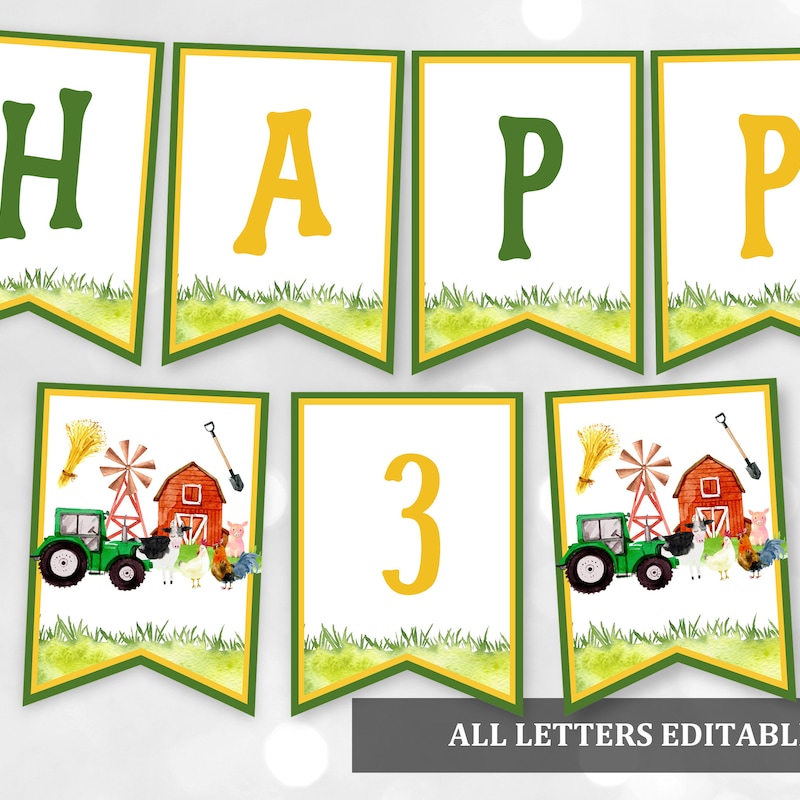 Tractor Banner - Etsy