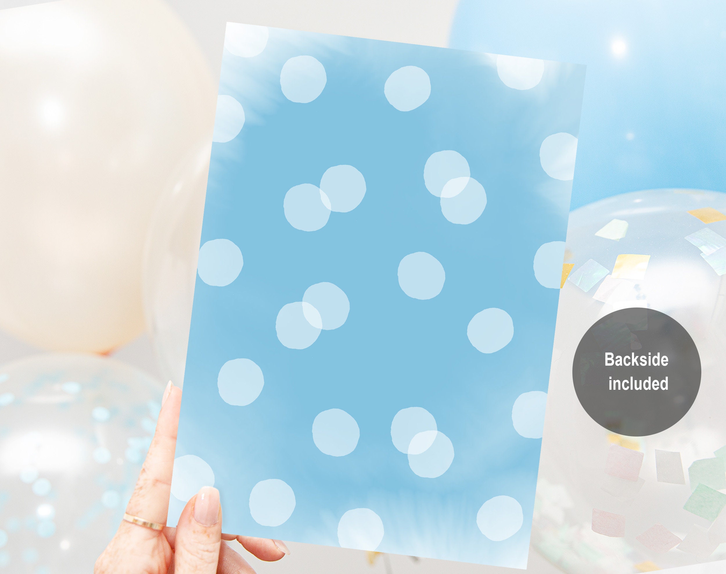 Rainbow Polka Dot Birthday Invitation Watercolor Spots - Etsy