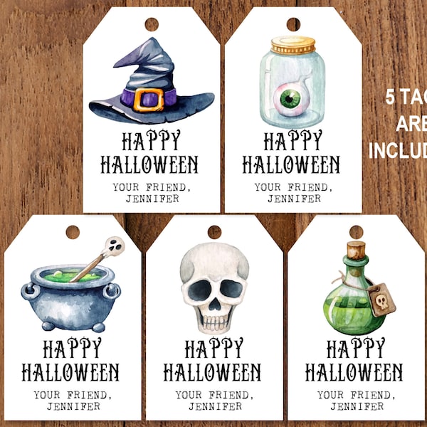 Halloween Gift Tags - Etsy