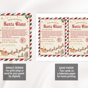 Elf Arrival Letter From Santa: Editable Christmas Return Note Ealf1 - Etsy