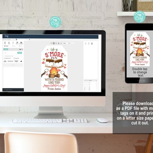 S'mores Valentine's Day Gift Tags Life is More Fun With a Friend Favor ...