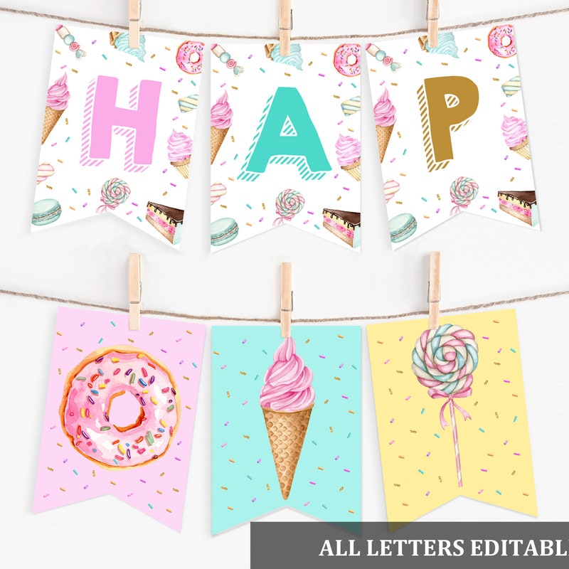 Donut Banner - Etsy