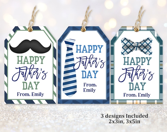 Happy Fathers Day Gift Tags Ties Happy Father's Day Gift Tags