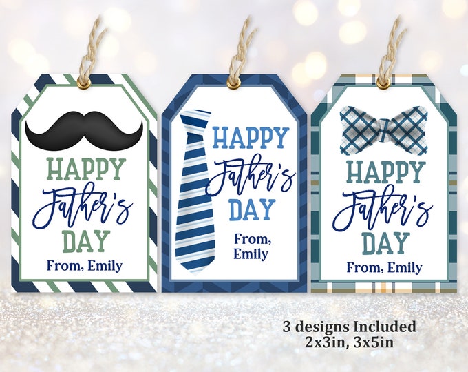 Father's Day Tag Dad Gift Tag Fathers Day Favor Tag - Etsy
