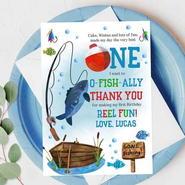 Fishing Thank You Note - Etsy