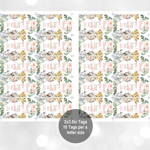 Safari Jungle Favor Tags Wild Animals Birthday Thank You Tags Safari ...