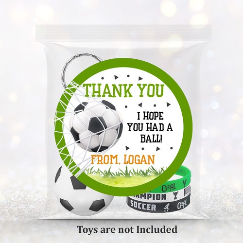 INSTANT DOWNLOAD Editable Soccer Birthday Favor Tag Thank - Etsy