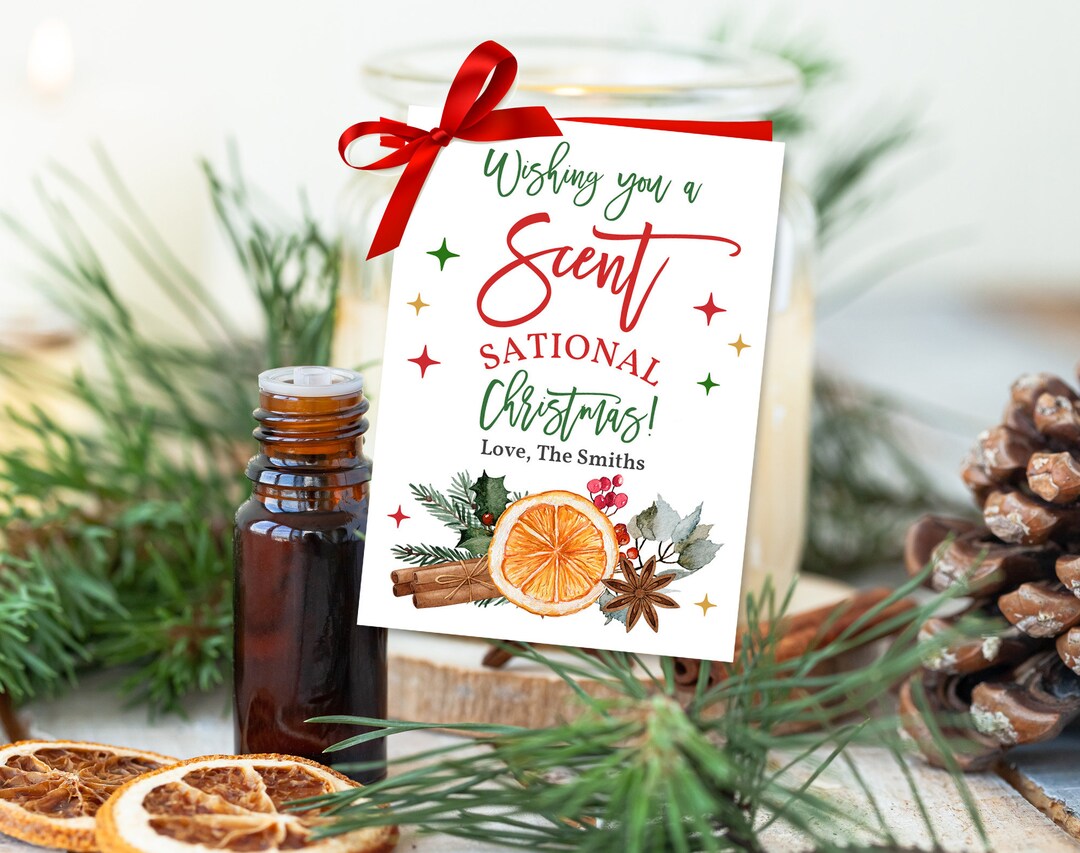 Christmas Gift Tag Wishing You a Scentsational Soap Tag Perfume Tag ...