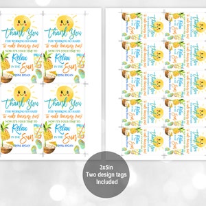 End of School Teacher Appreciation Tag Schools Out Summer is Here Thank ...