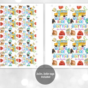 Back to School Tags: Printable Classroom Labels - Editable Download ...