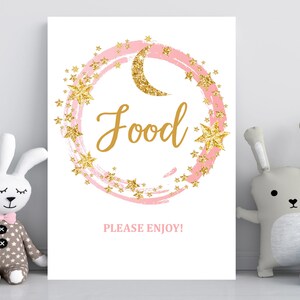 Food Baby Shower Signs Food Twinkle Twinkle Little Star Baby Shower ...