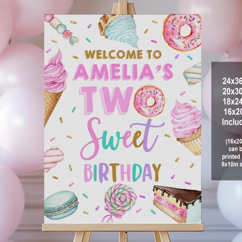 Two Sweet Birthday - Etsy