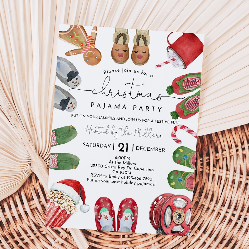Pajama Party Invite - Etsy