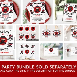 Ninja Birthday Welcome Sign Ninja Warrior Party Decor Karate Boys ...