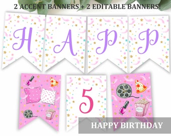 Sleep Over Banner - Etsy