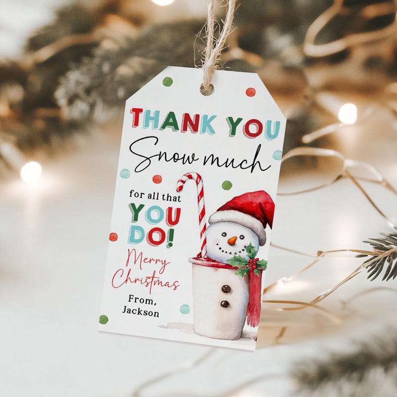 Thank You Snow Much - Etsy