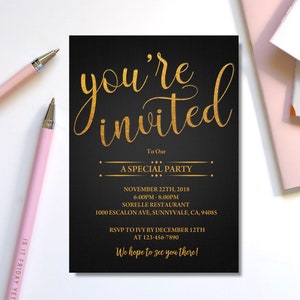 You're Invited Graduation Invitation Template: Editable Digital Invite ...