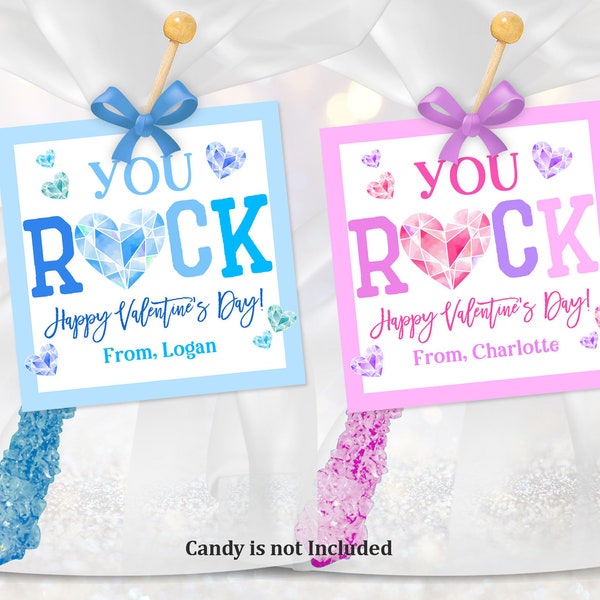 You Rock Valentine - Etsy