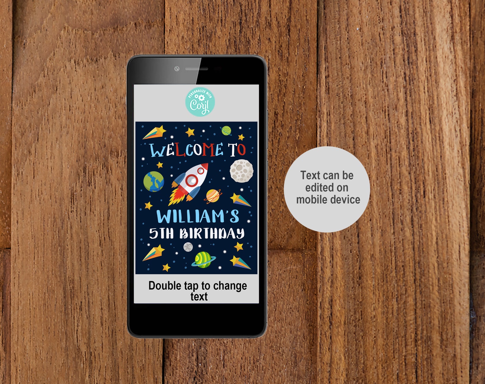 Outer Space Welcome Sign Set Astronaut Birthday Sign Bundle | Etsy