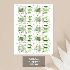 St. Patrick's Day Poppin' Tag Popcorn Gift Tag Just POPPIN' BY Editable ...