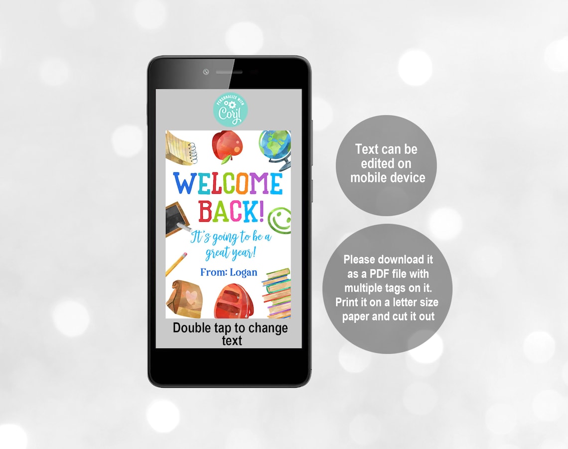 Welcome Back Tags Back to School Label First Day of School - Etsy