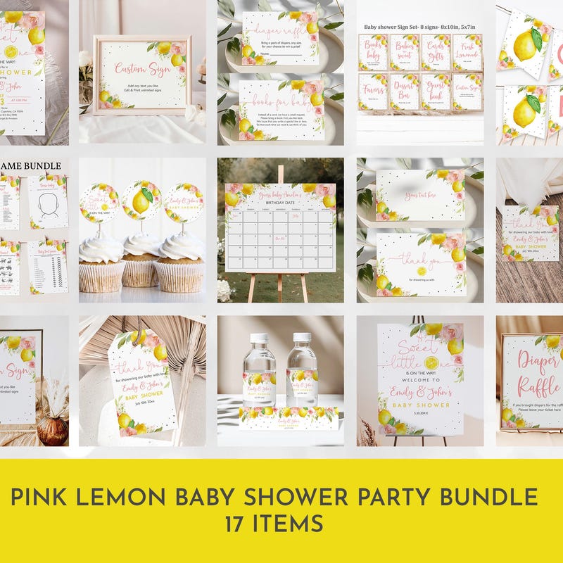 Lemon Baby Shower - Etsy