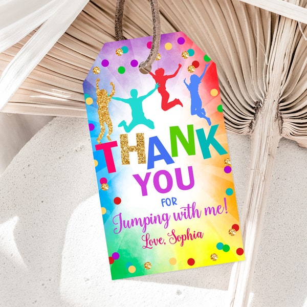 Jump Party Thank You - Etsy