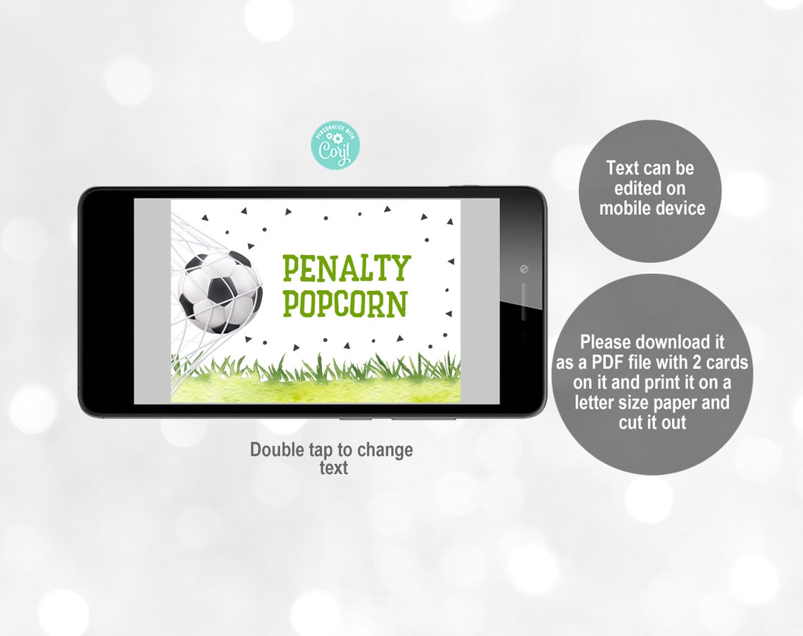 Soccer Birthday Food Labels Soccer Party Food Tent Card Place - Etsy