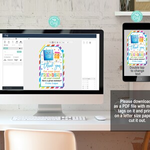 Friendship End of School Classroom Gift Tag End of Year Gift Tags Kids ...