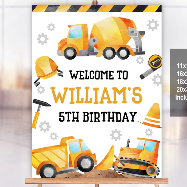 Construction Birthday Decorations - Etsy