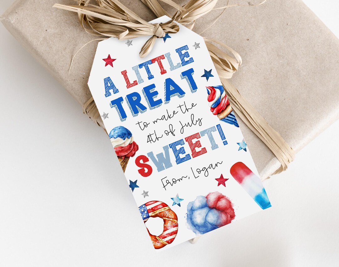 Editable 4th of July Favor Tags: Patriotic Printable Decor (PDF File ...