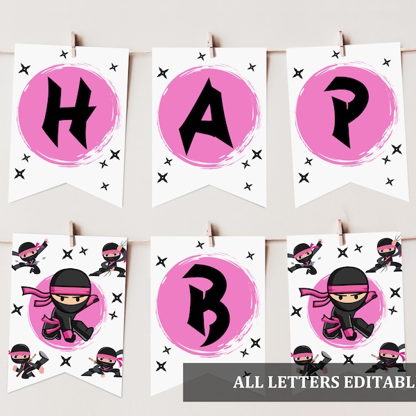 Ninja Turtle Banner Printable - Etsy