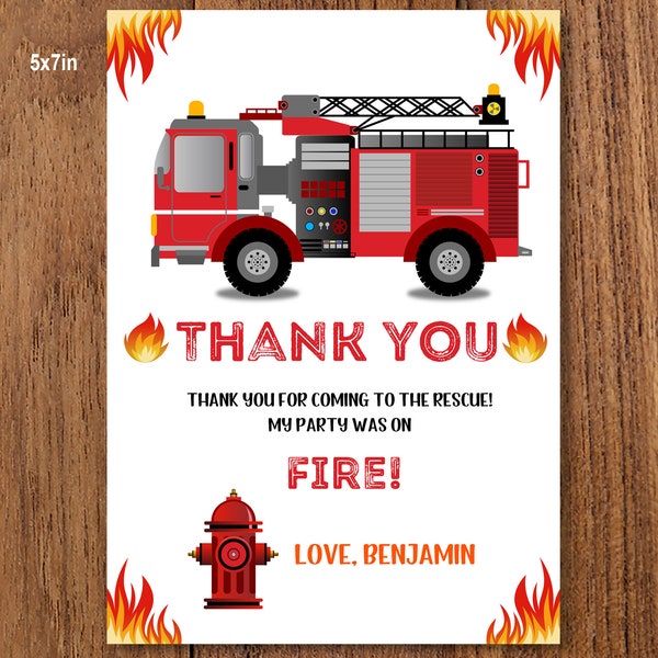 Fireman Thank You - Etsy