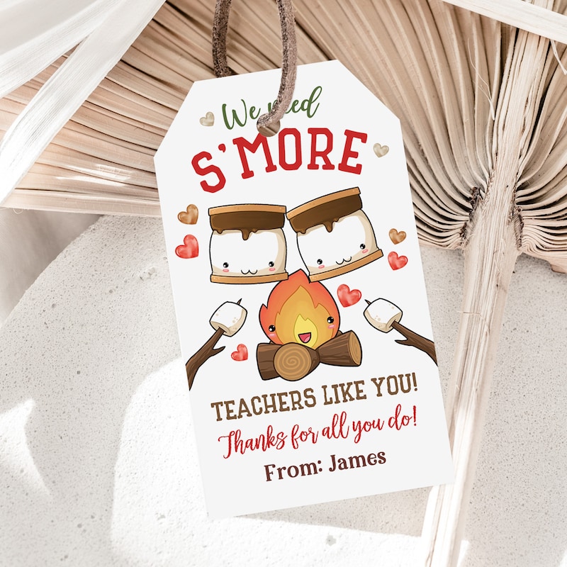 Smore Teacher Tag - Etsy