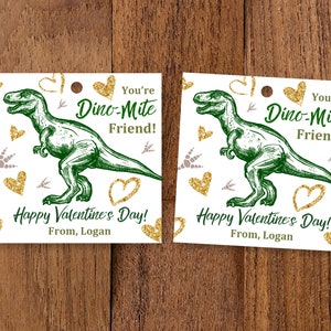 Dinosaur Valentine - Etsy