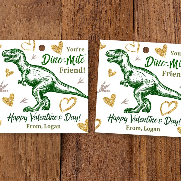 Dinosaur Valentine - Etsy