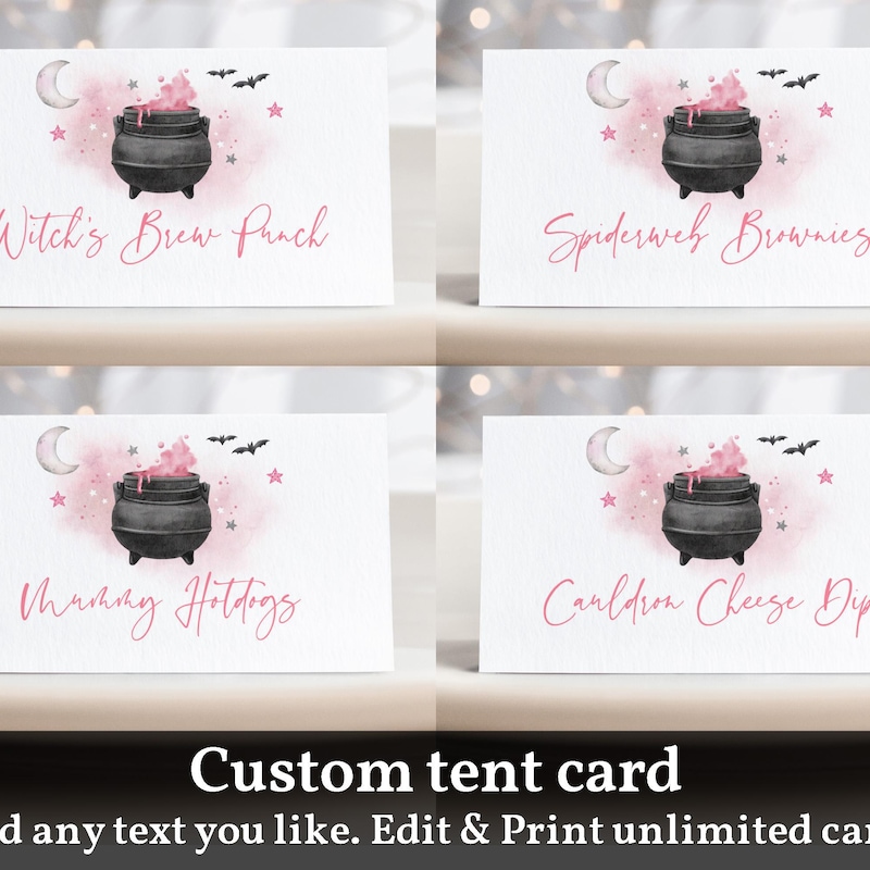 Halloween Place Card - Etsy