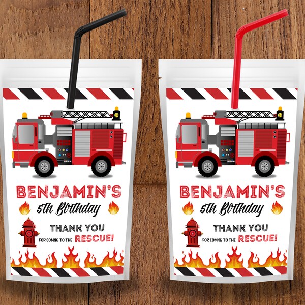 Fire Truck Party - Etsy