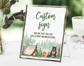 Camp choose YOUR Name & 20 Accent Colors to Choose - Etsy