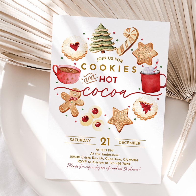 Hot Cocoa Bar Flyer Editable - Etsy