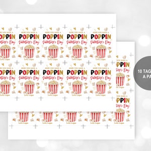 Popcorn Valentine's Day Tag Valentine Label Sticker Classroom School ...