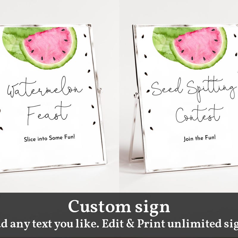 Watermelon Sign - Etsy