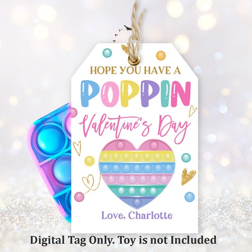 Pop It Valentine's Day Cards for Kids Classroom - Etsy